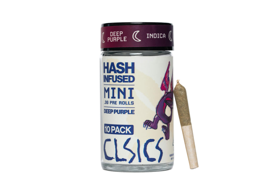 Deep Purple Hash Infused Pre Rolls 10pk .3g (CLSICS Rosin & Rosin Infu ...